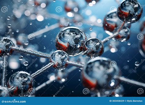 Abstract Molecular Structure Visualization Background Illustration