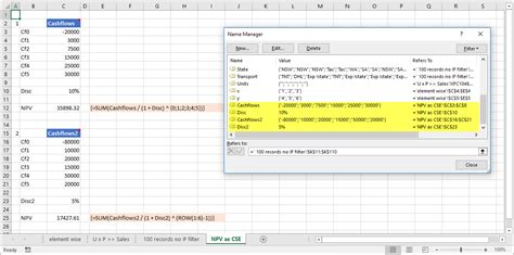 Excel Arrays And Vectors