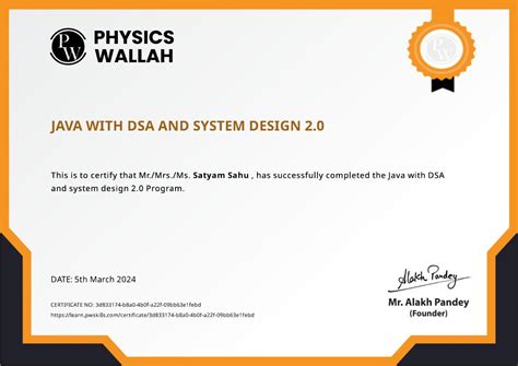 Completed Java With Dsa And System Design Program Satyam Sahu Posted On The Topic Linkedin