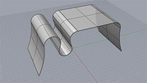 3d Model Curved Plexiglass Table Vr Ar Low Poly Cgtrader