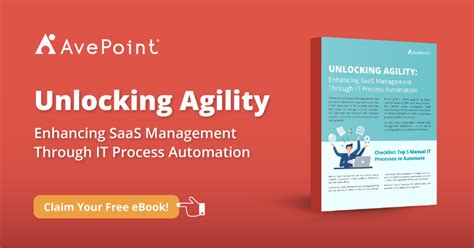 Unlocking Agility Enhancing Saas Management Through It Process Automation Avepoint