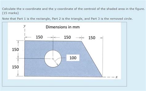 Solved Calculate The X Coordinate And The Y Coordinate Of Chegg