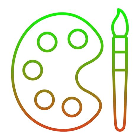 컬러 팔레트 아이콘 프리미엄 벡터