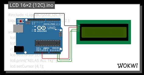 Lcd 16×2 12cino Wokwi Esp32 Stm32 Arduino Simulator