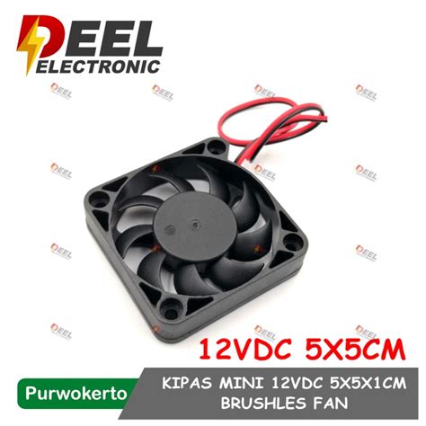 Jual Kipas Dc 12v 5x5cm Mini Cooling Fan Brushless 5cm Mini Fan 12vdc Shopee Indonesia