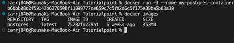 Docker Setting Postgresql