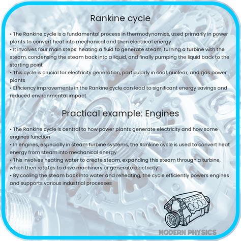 Rankine Cycle Efficiency Application And Operation