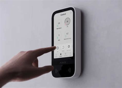 TEST Ajax KeyPad TouchScreen Jeweller Recordere Dk