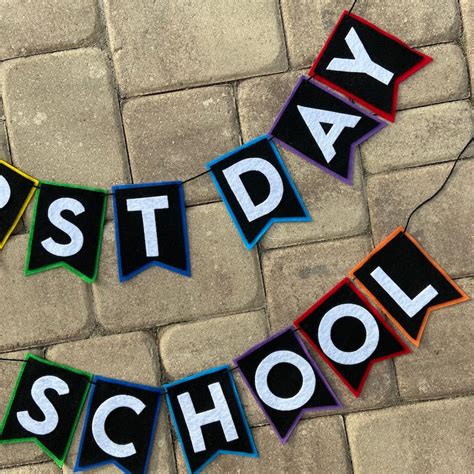 First Day Of School Felt Banner Back To School Banner First Day Of