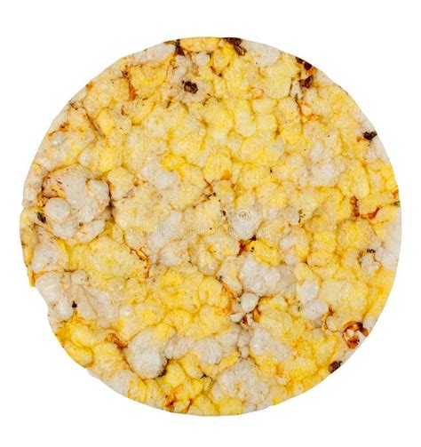 Puffed Corn Cake Isolated Corn Diet Bread With Fragrant Herbs And Spices Waffle With Corns