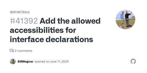 Add The Allowed Accessibilities For Interface Declarations · Issue