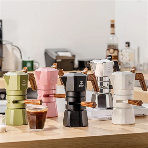 더블 밸브 일정한 온도 커피 모카 포트 이탈리아 에스프레소 머신 가이저 커피 메이커 홈 주방 커피 도구 모카포트 Aliexpress