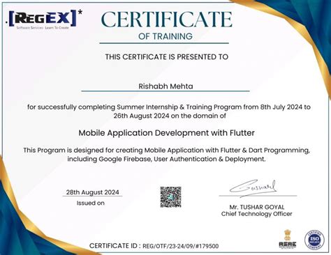 Rishabh Mehta On Linkedin Flutter Internship Appdevelopment