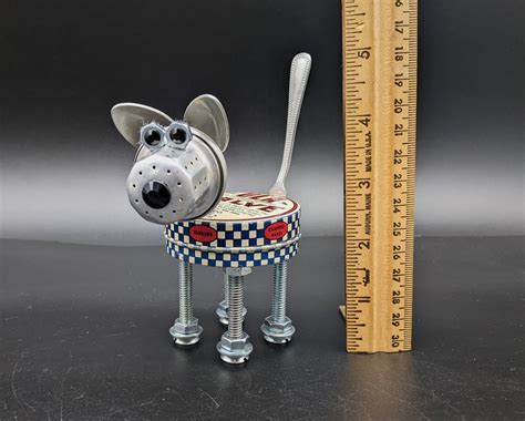 Found Object Dog Assemblage Art Dog Lover T Upcycled Recycled