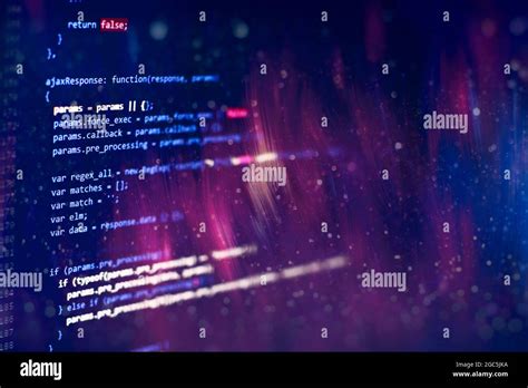 Abstract Computer Script Code Programming Code Screen Of Software