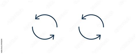 Refresh Button Icon Outline And Filled Refresh Button Icon From User Interface Collection Line