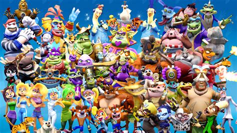 Crash Tag Team Racing Characters