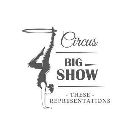 Circus Stunt Man Concept Linear Icon Isolated Vector Image