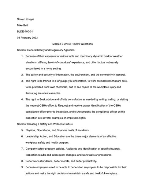 Module 2 Unit A Review Questions Pdf