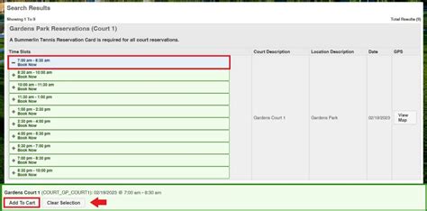 Tennis Court Reservation Instructions Summerlink Summerlin