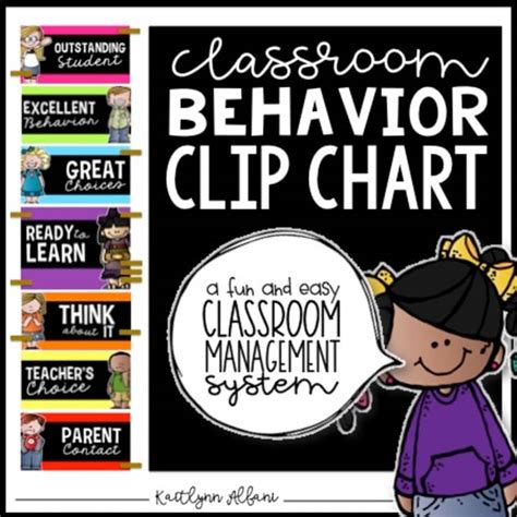 Behavior Clip Chart For Classroom Management Black And Bright Theme