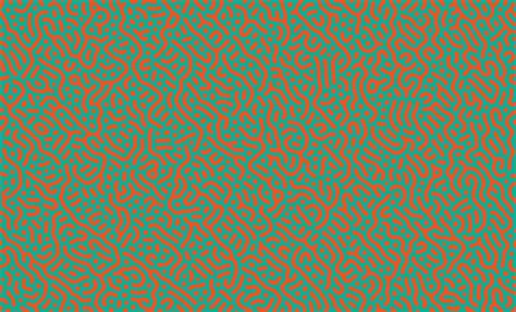 Green And Orange Organic Turing Seamless Pattern Abstract Organic
