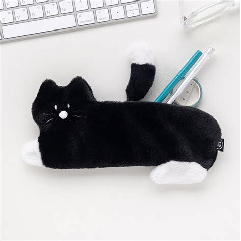 로마네 고양이 필통 천필통 초등학생 중학생 고등학생 패브릭 봉제 펜파우치 위시버킷