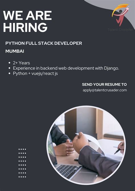 Techjobs Fullstackdeveloper Mumbaiopportunity Pythondeveloper