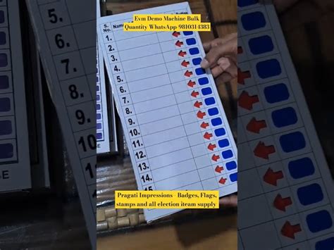 Demo Voting Machine Evm Demo Machine Manufacturer From New Delhi