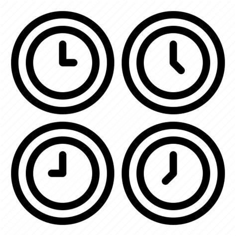 Timezone Clock Time World Date Office Global Icon Download On
