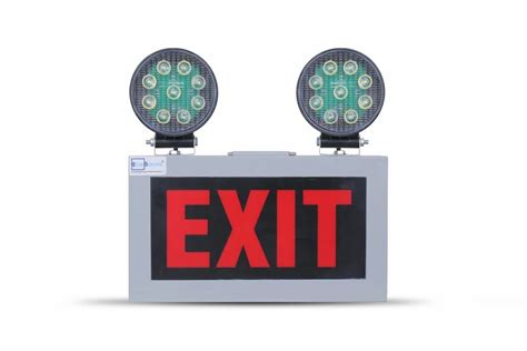 Exit Sign Red Halogen Led Light Mm X Mm At In Ahmedabad ID