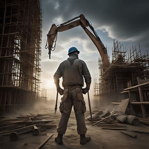 Premium Ai Image Constructor Construction Laborer