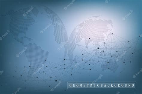 Premium Vector Big Data Visualization Graphic Abstract Background