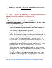 SOP Questionnaire Pdf Please Be As Expressive And Genuine As Possible In Answering The