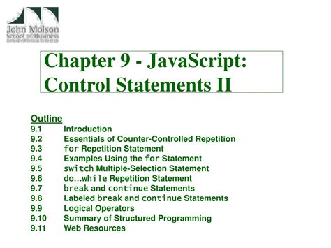 PPT JavaScript Control Structures PowerPoint Presentation Free Download ID