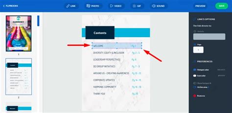 How To Add A Table Of Contents With Links