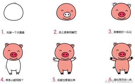 兒童早教繪畫教程卡通動物繪畫 每日頭條