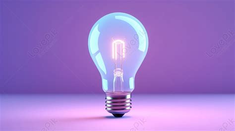 생생한 보라색 배경은 파스텔 미니멀리스트 파란색 전구의 3d 렌더링을 향상시킵니다 리스 배경 미니멀 배경 미니 배경 이미지 Hd 리스 미니멀 미니 배경 사진
