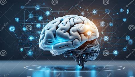 Calcolo Quantistico Con Intelligenza Artificiale Illustrazione Di Stock Illustrazione Di