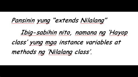 Java Tutorial Tagalog 17 Inheritance Youtube