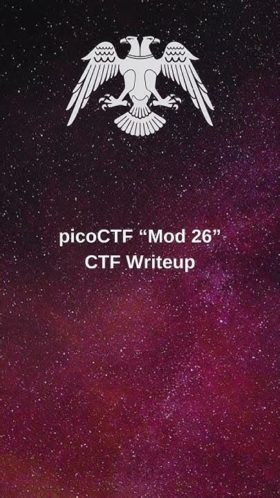 Picoctf Mod 26 Writeup Shorts Youtube