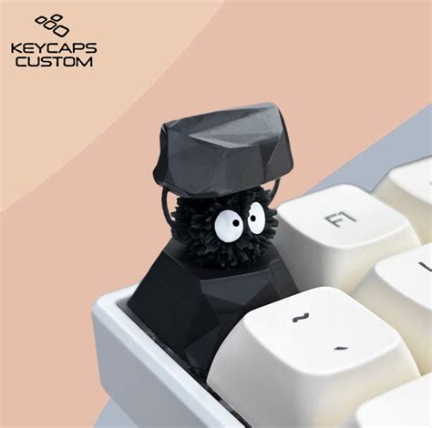 Spirited Away Soot Sprite Artisan Keycap For Mx Style Keyboard