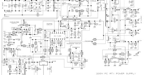 Cpu Power Supply Schematic Diagram Teardown Of A Pc Power Su