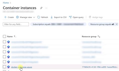 Deployment Of Multiple Containers In Azure As Container Instance Using