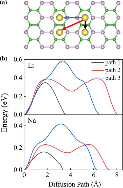 The Schematic Migration Pathways And Diffusion Barriers A Three Download Scientific Diagram