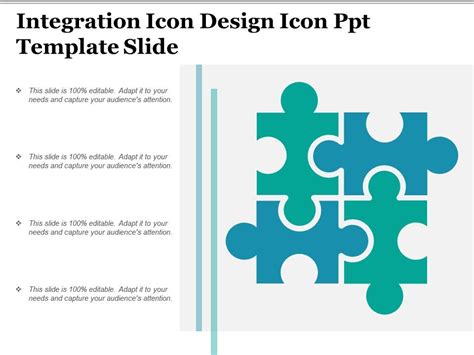 Integration Icon Design Icon Ppt Template Slide Powerpoint Slide