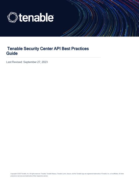 tenablesc api bestpracticesguide pdf port computer networking json
