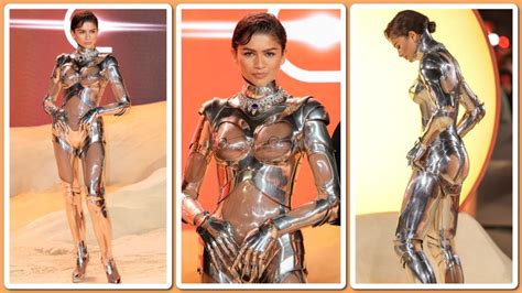 Zendaya En La Premiere De Dune Zendaya Diosa Desnuda Del Futuro