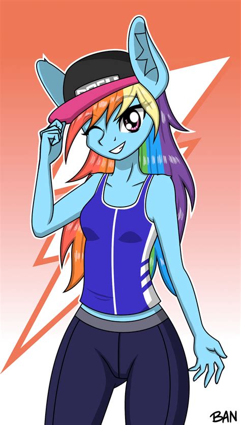 Rainbow Dash Anthro By Banquo0 On Deviantart