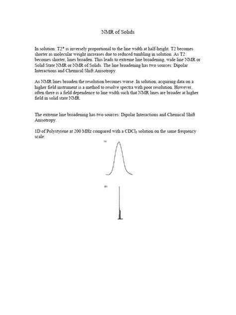 Nmr Class Lecture 16 Pdf Nuclear Magnetic Resonance Relaxation Nmr